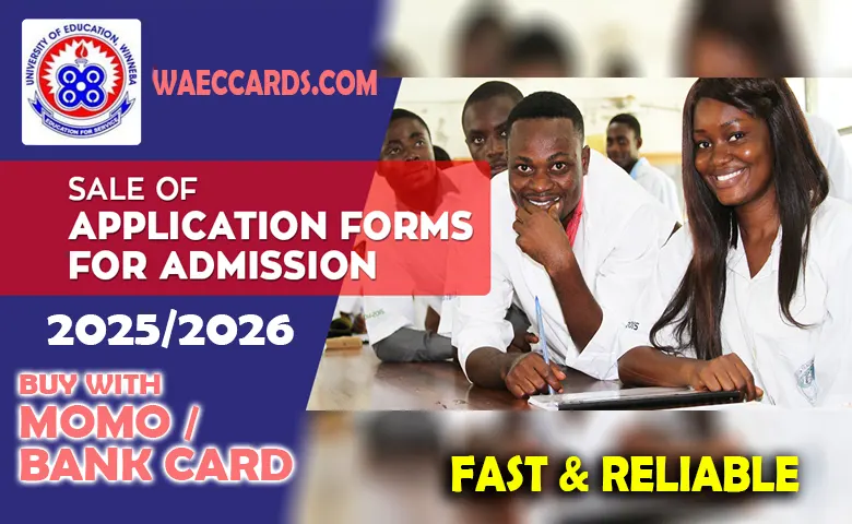 WAECCARDS - Buy University of Education, Winneba Forms Online